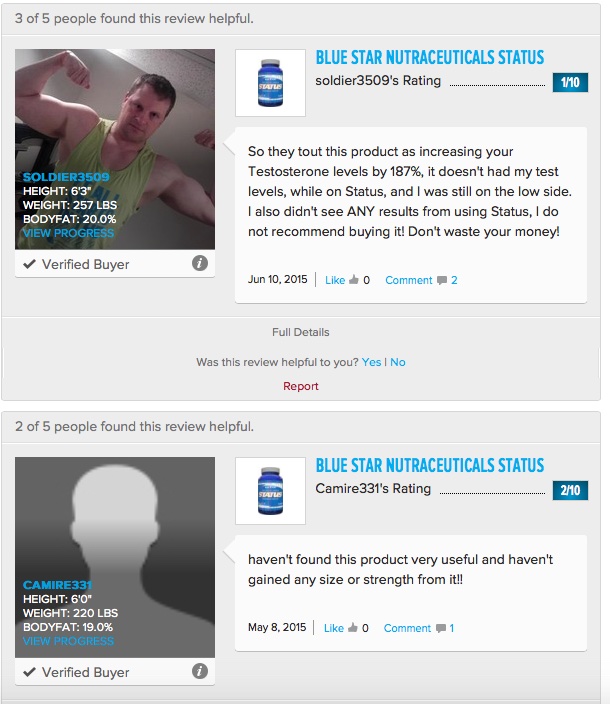 Blue Star Status™ Testosterone Booster Review